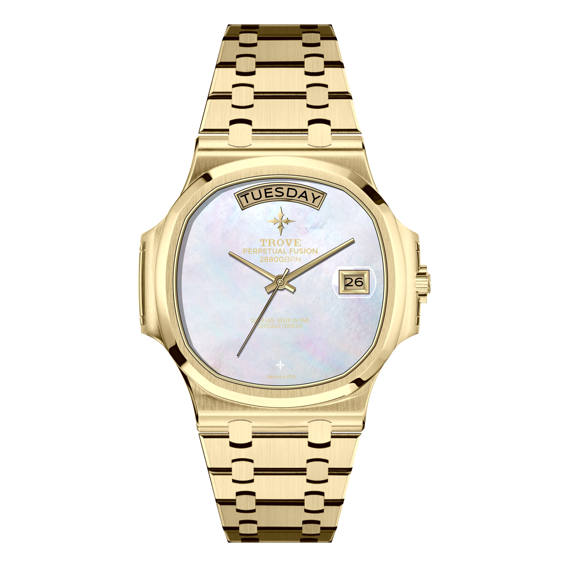 The Holy Trinity in 34mm 18K Gold MOP – Trove Concept