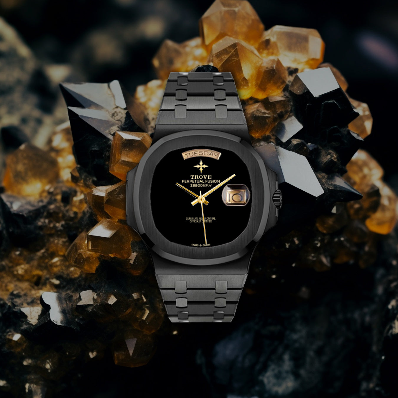 The Holy Trinity watch in VantaBlack – Trove Concept